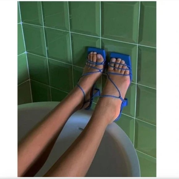 Miista | Shoes | Brand New Miista Sally Ocean Sandal 75 Blue | Poshmark